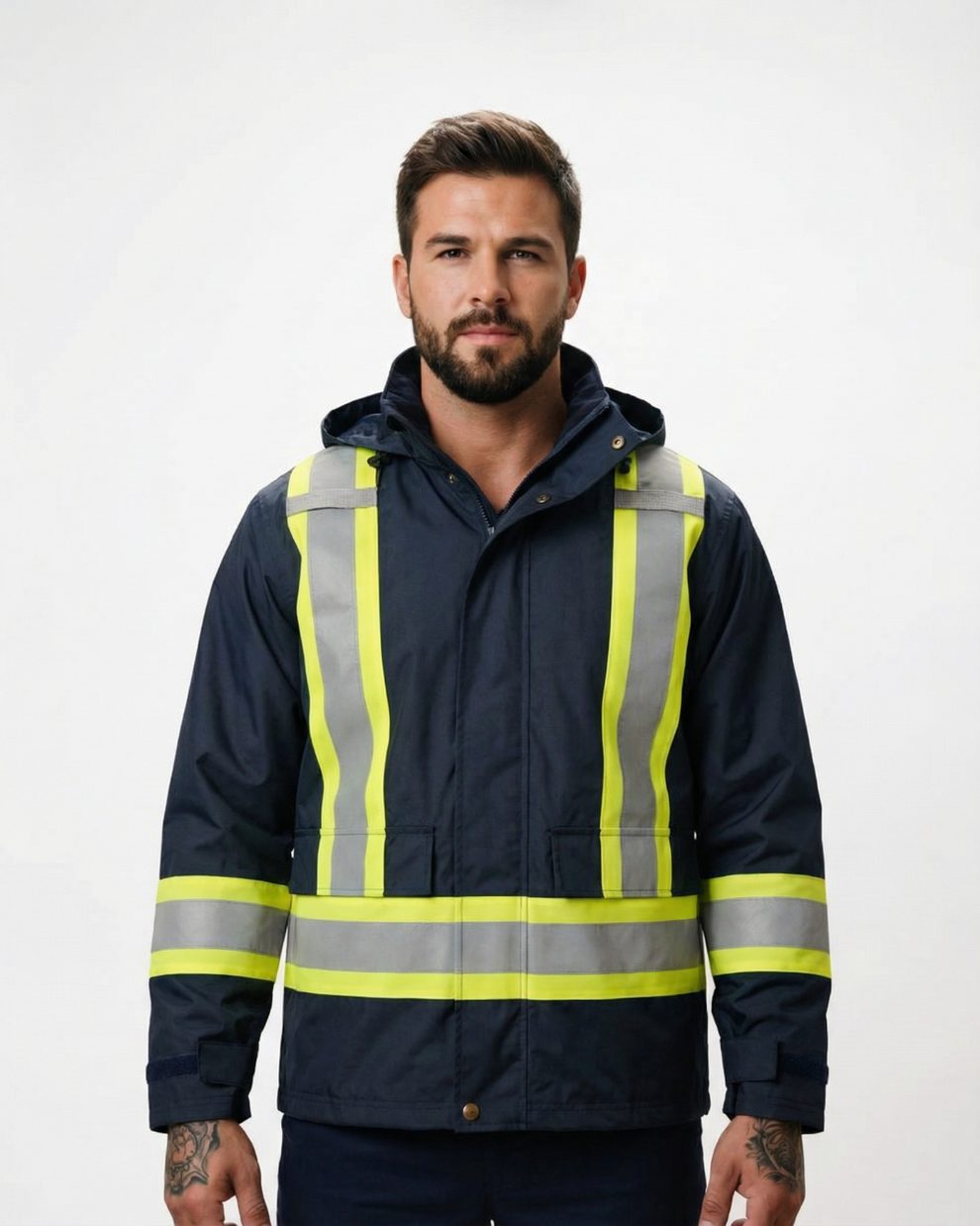 Forge FR Men's Navy Rain Insulated Jacket – FORGE FR